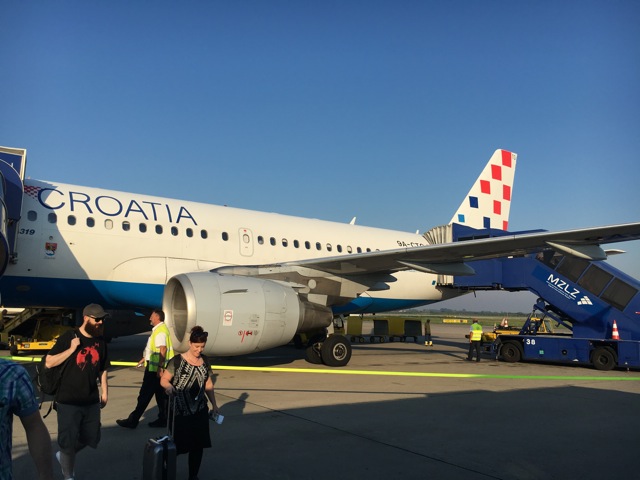 Croatia Airlines, Business Class – Airbus A 319: Skopje to Zagreb ...